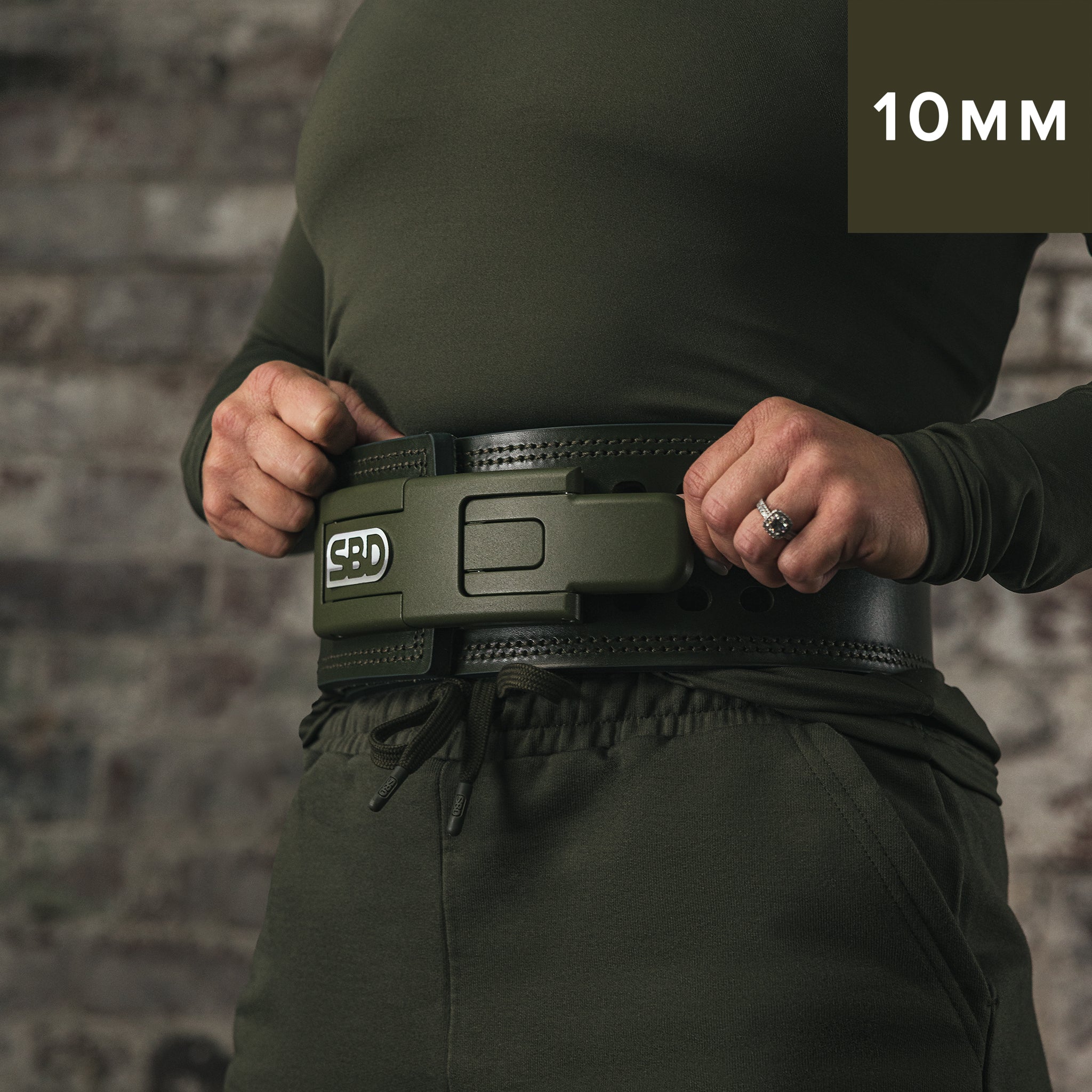 SBD Resolve 10mm Belt | Green Lifting Belt | Powerlifting Lever Belt ...