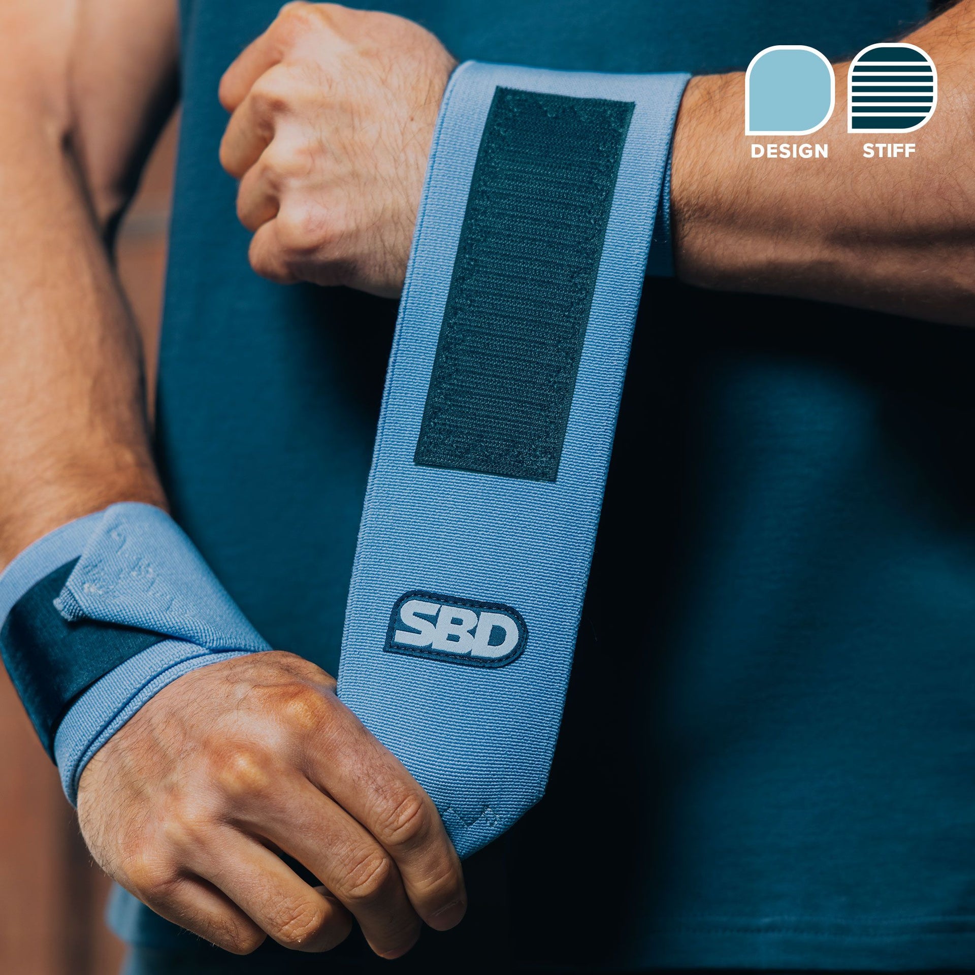 SBD Reflect Stiff Wrist Wraps | Blue Wrist Wraps For Gym – SBD Apparel ...