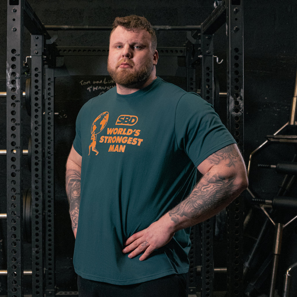 2025 SBD World's Strongest Man Navy T-Shirt | SBD Strongman T Shirts ...